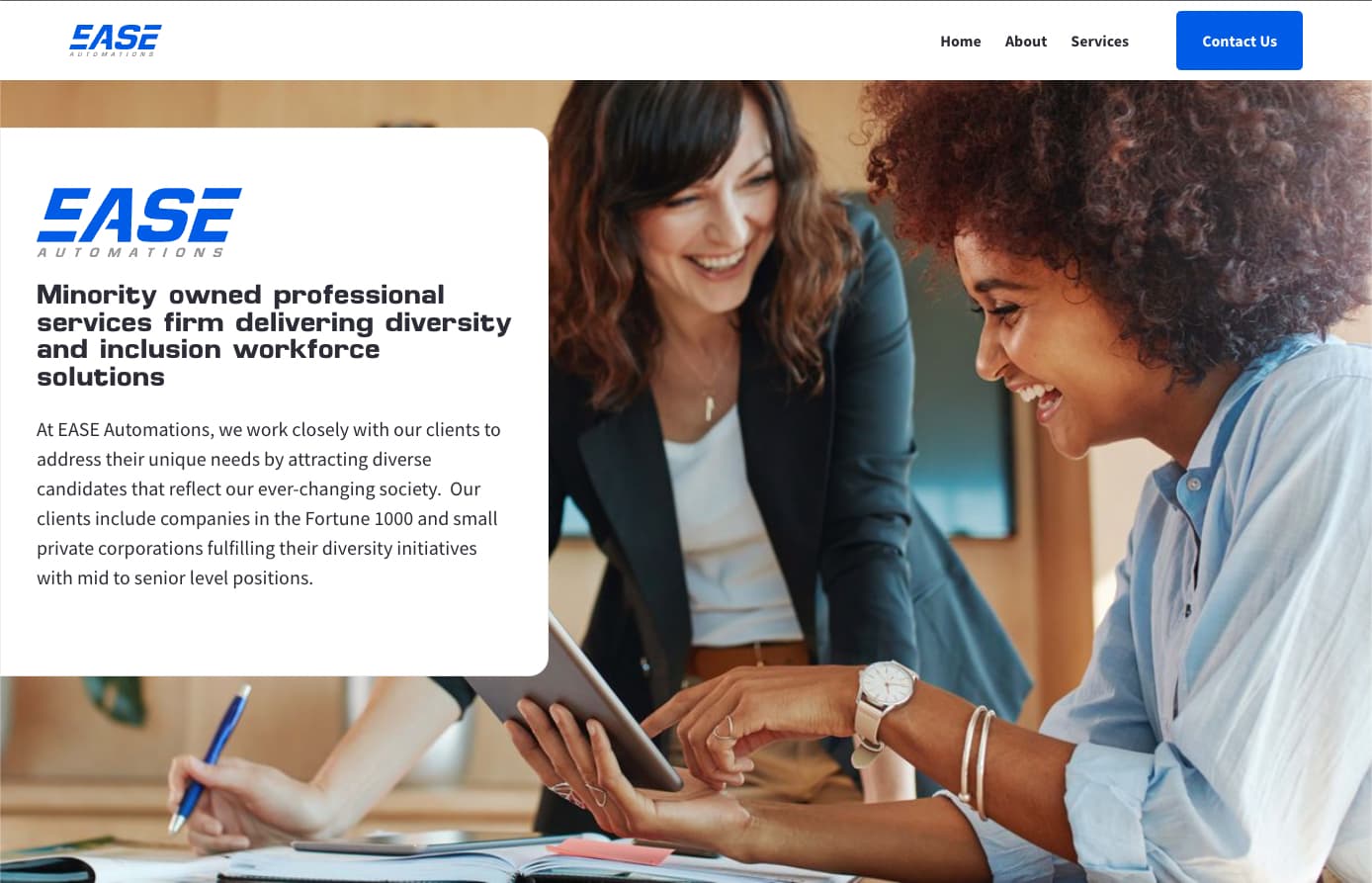 EASE Automations – Diversity and Inclusion Workforce Solutions