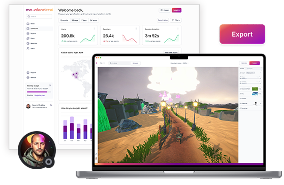 moonlander.ai - The first AI co-pilot for 3D game development