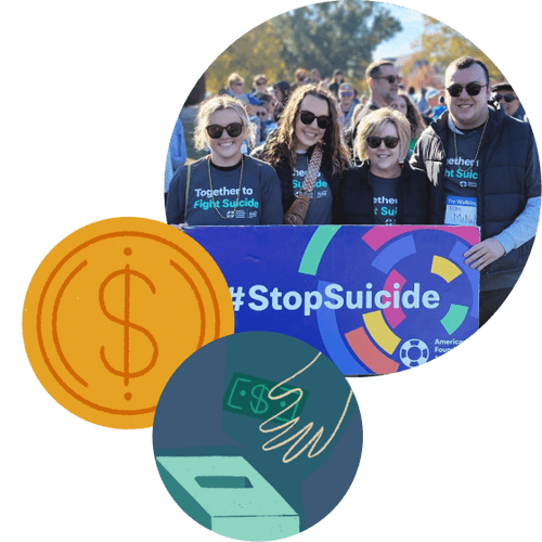 Fundraise with custom team t-shirts for AFSP Out of the Darkness Walks ...