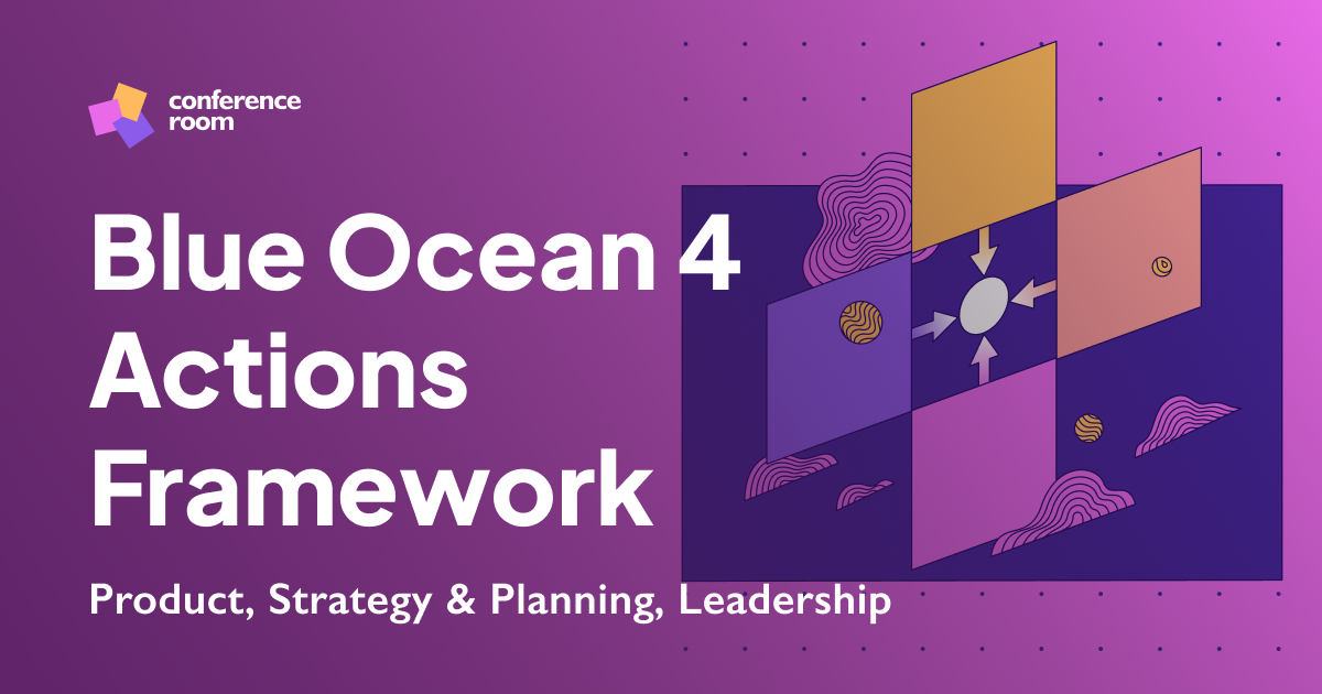 Four Actions Framework Template | Blue Ocean Strategy | The Conference Room