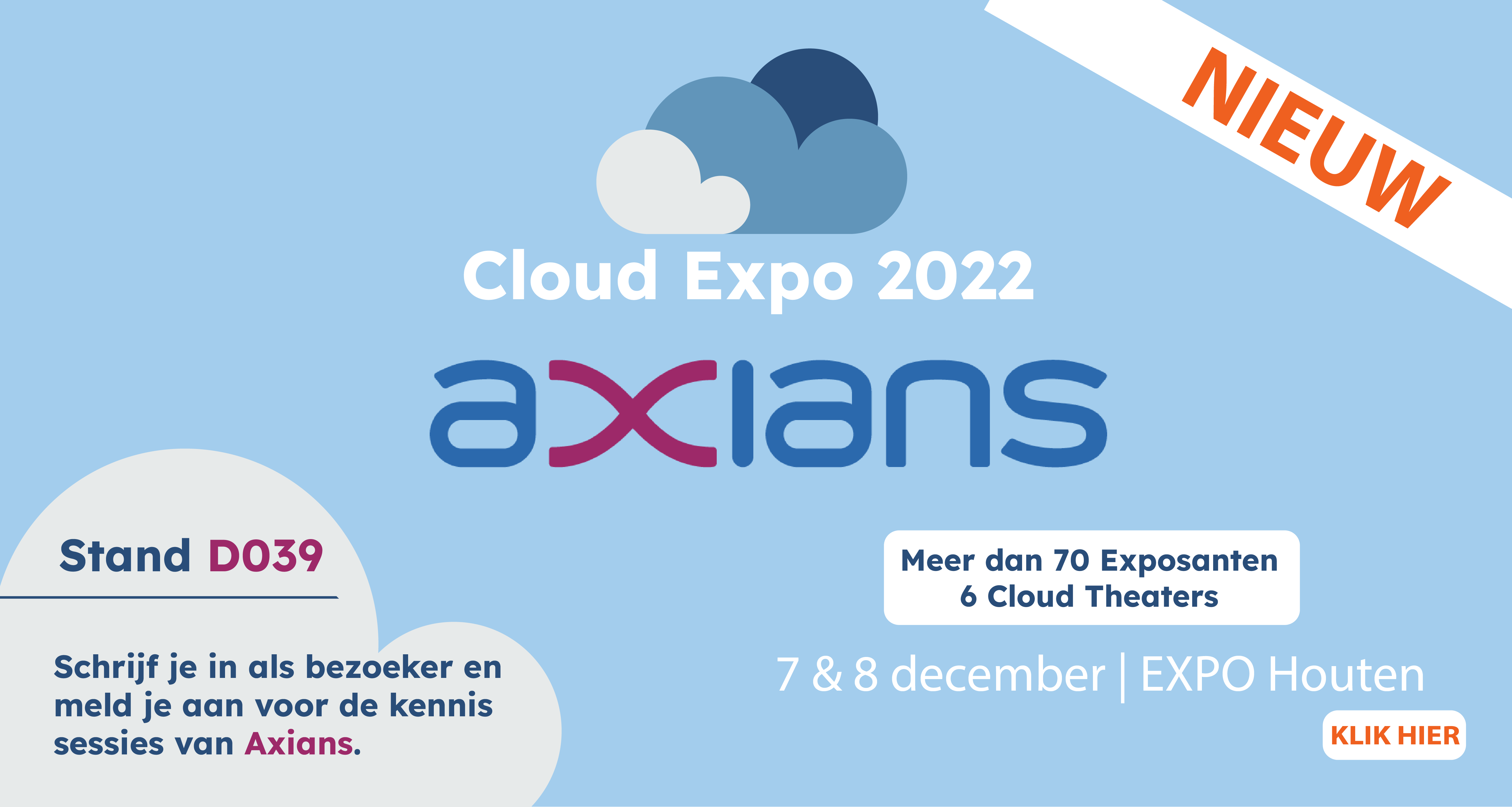 Bezoek Axians op de Cloud Expo 2022 | 7 & 8 december