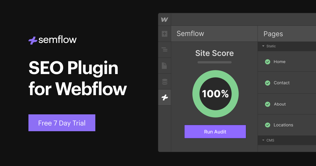 The SEO Plugin for Webflow | Semflow