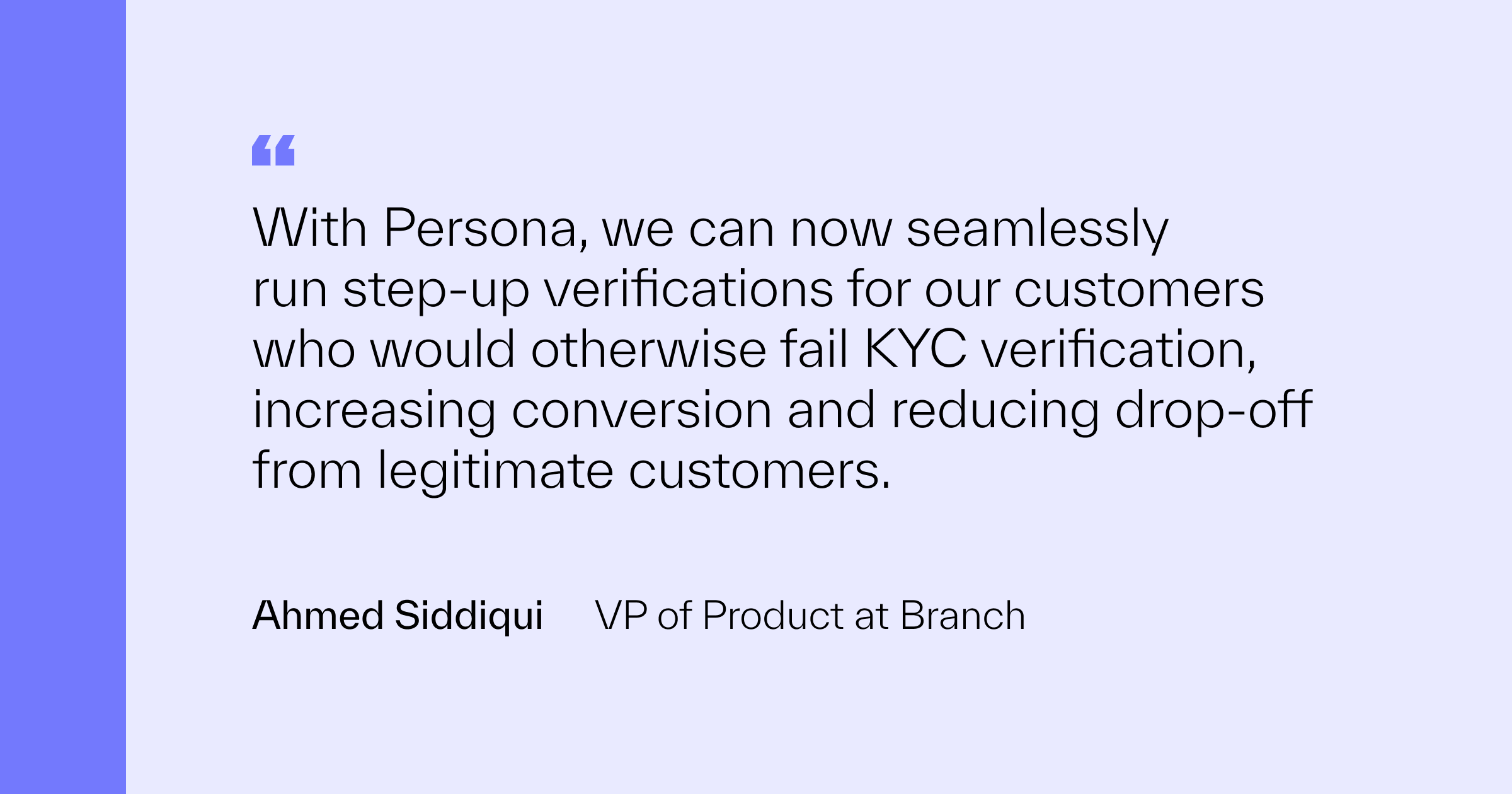 Branch Automates Identity Verification With Persona