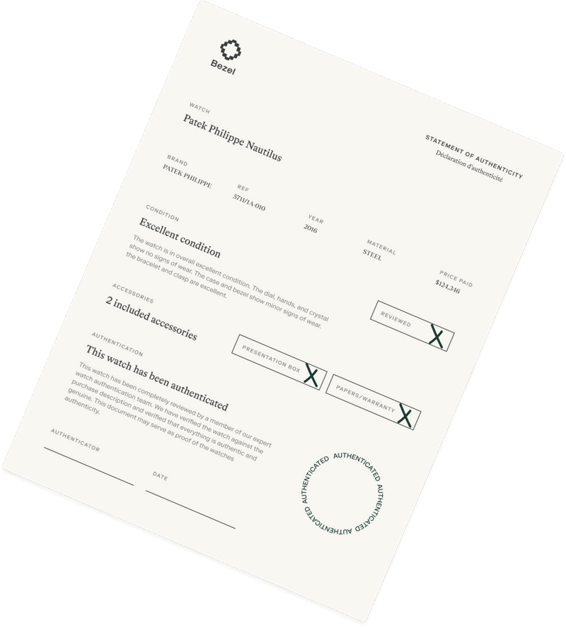 Bezel iOS App | Luxury Watch Marketplace | Buy, Sell, Trade