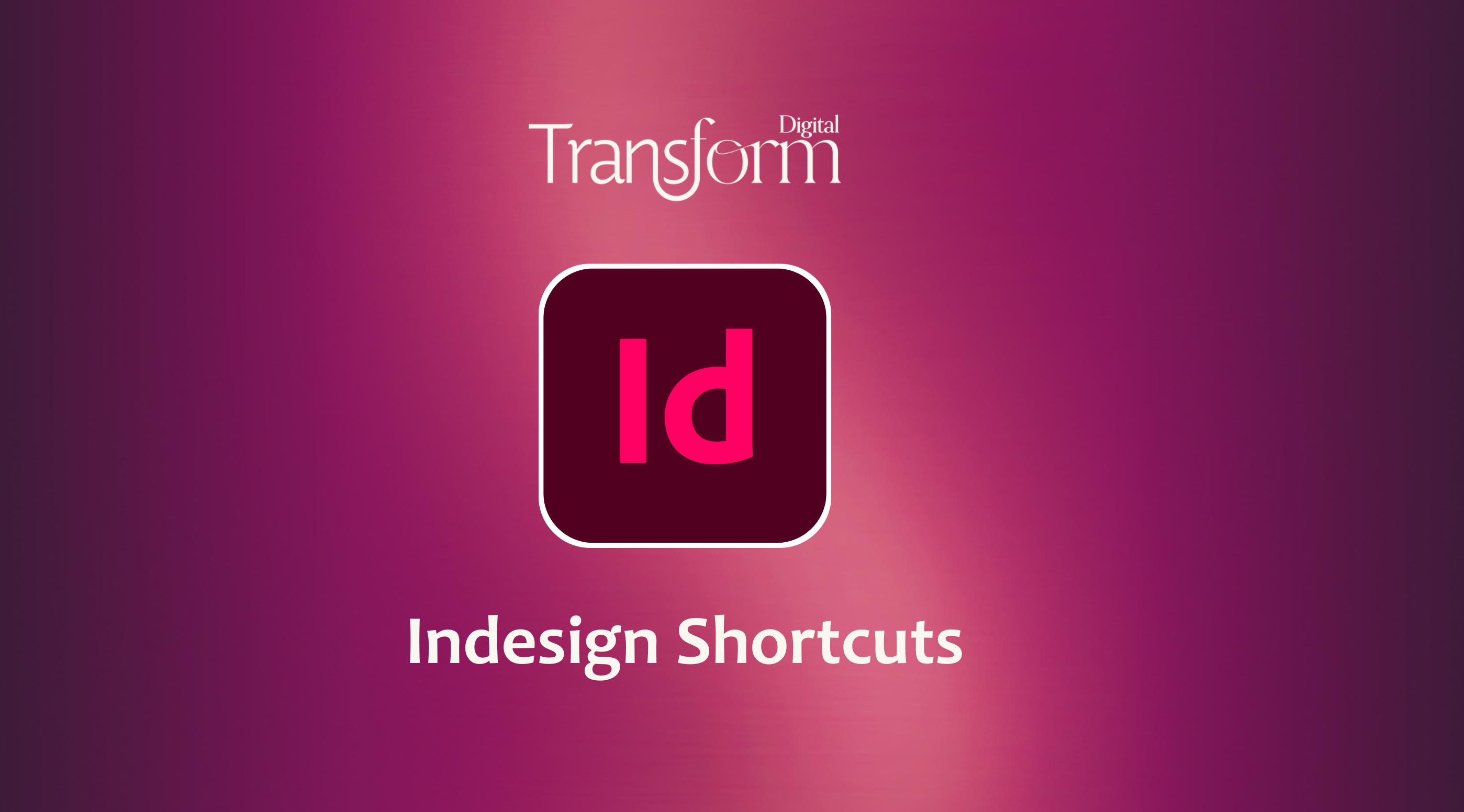 How to typeset in InDesign using shortcuts