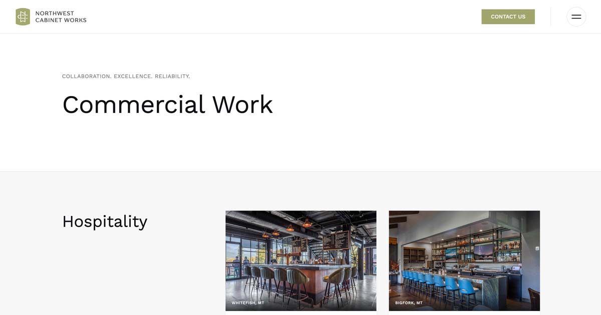 Northwest Cabinet Works - Commercial Work