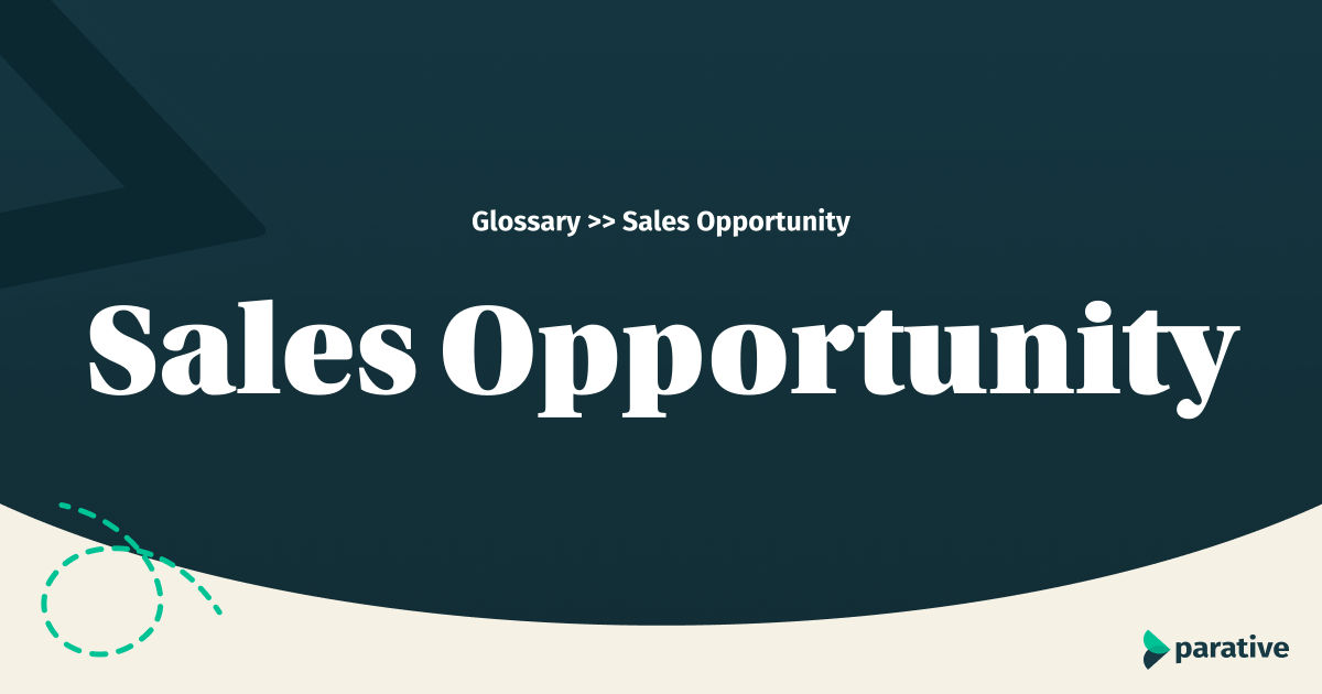 Sales Opportunity