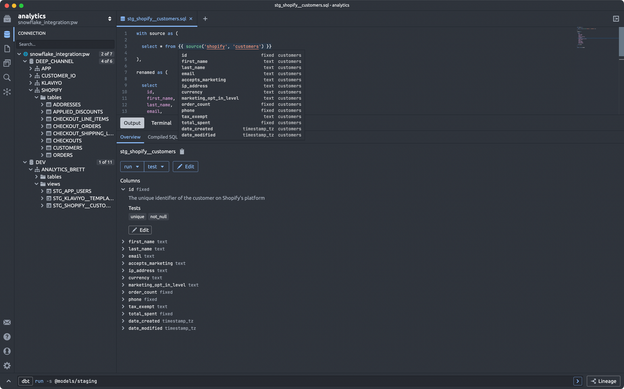 Deep Channel - Tools for the data craft.