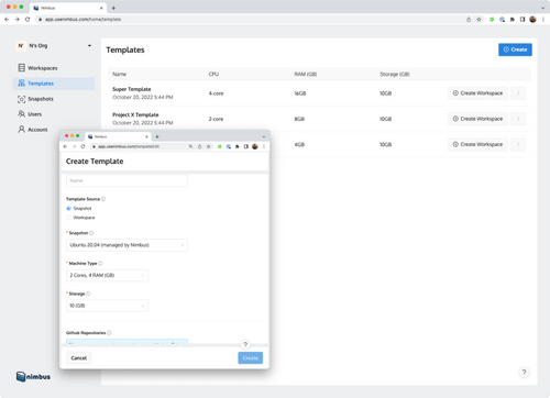 Nimbus - Remote dev infra for teams