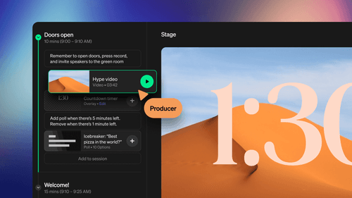 Webinar platform for virtual events and company meetings | Welcome