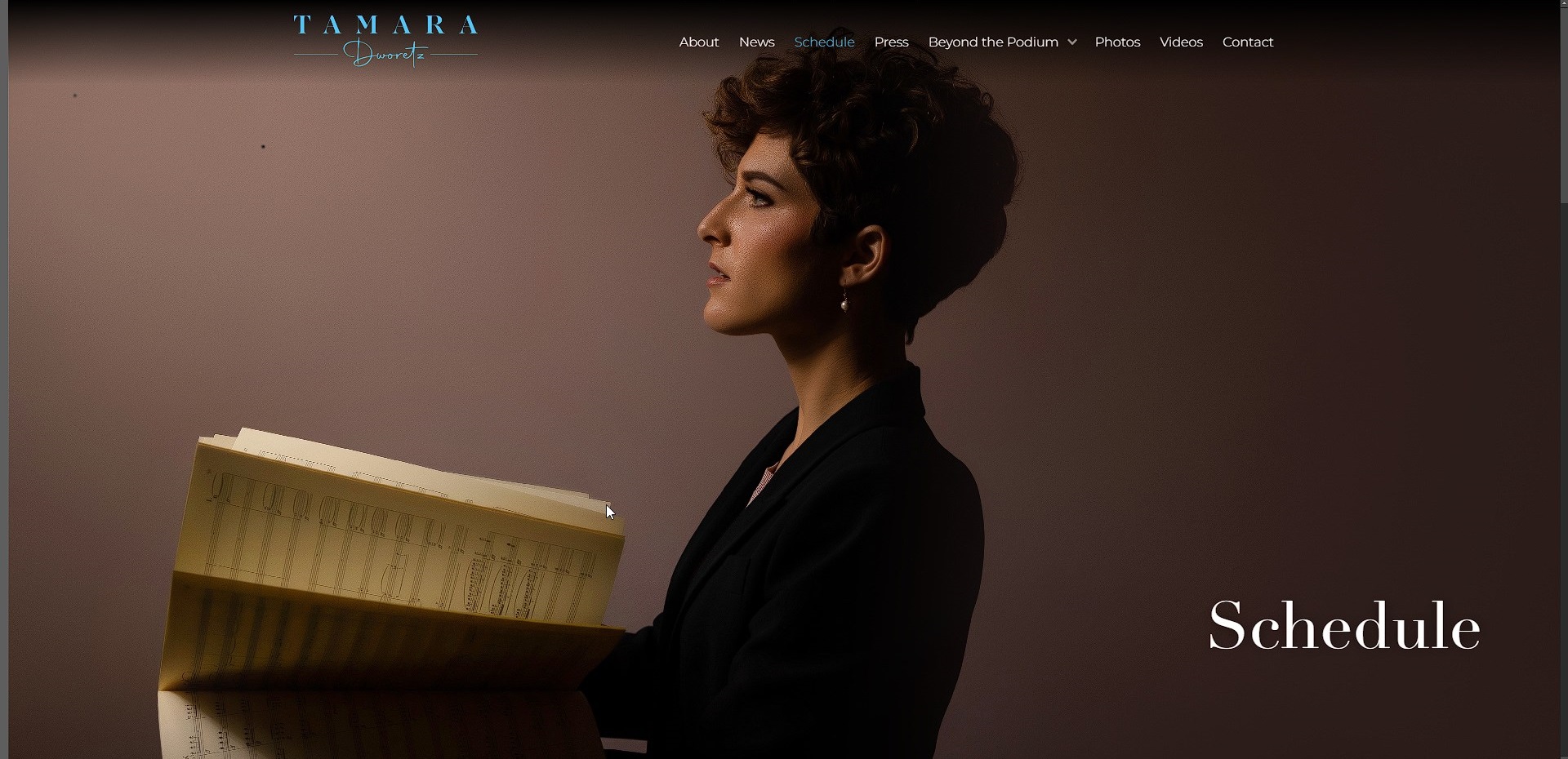 Schedule | Conductor Tamara Dworetz