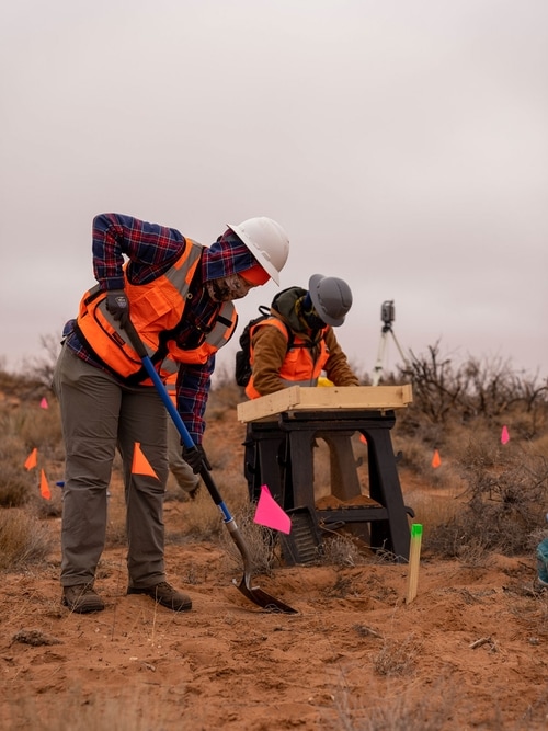 Shovel Test Excavation in The Permian Basin