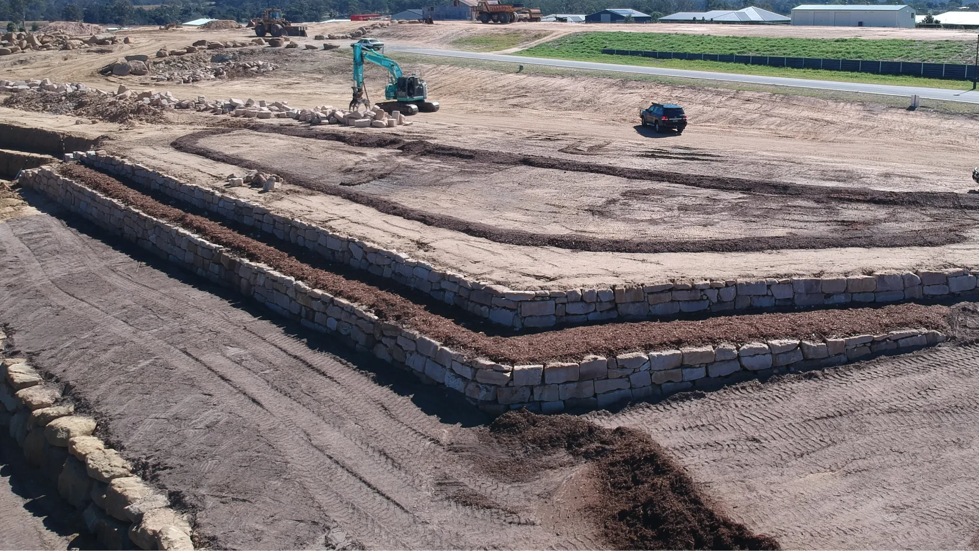 Toowoomba Sandstone Retaining Walls | Boulder Rock walls