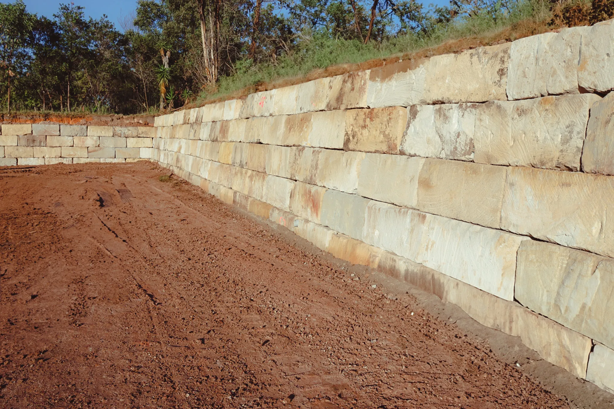 Sunshine Coast Sandstone Retaining Walls
