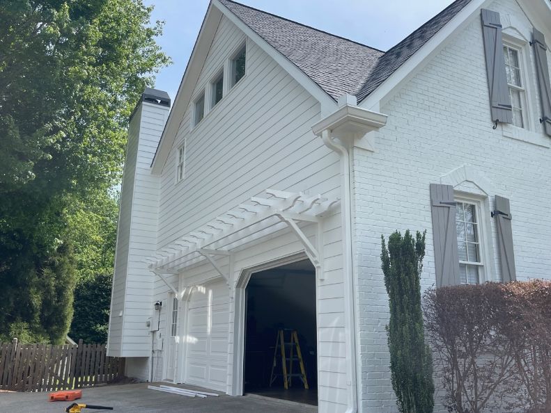 Nichiha Smooth Siding, Painted Bricks on the Front of The House, Along ...
