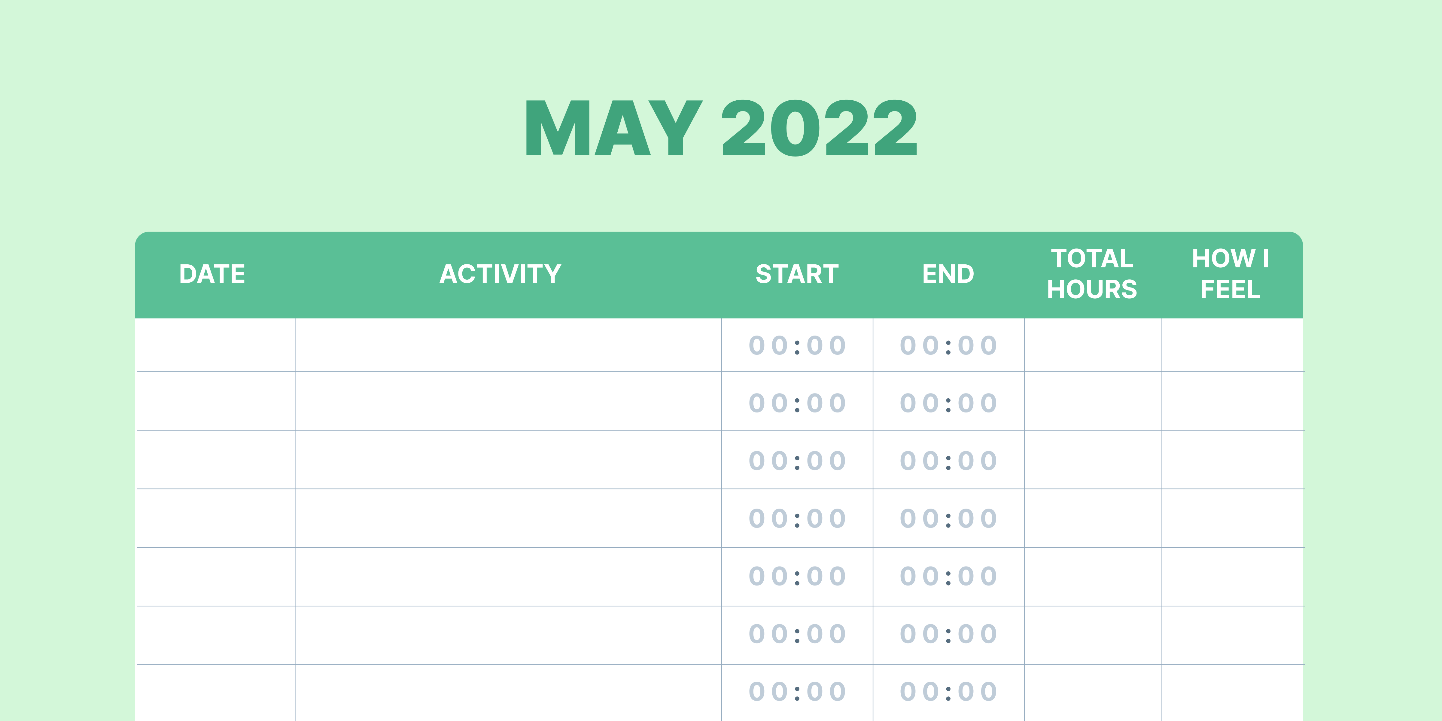 How To Use An Activity Log Template Clockwise