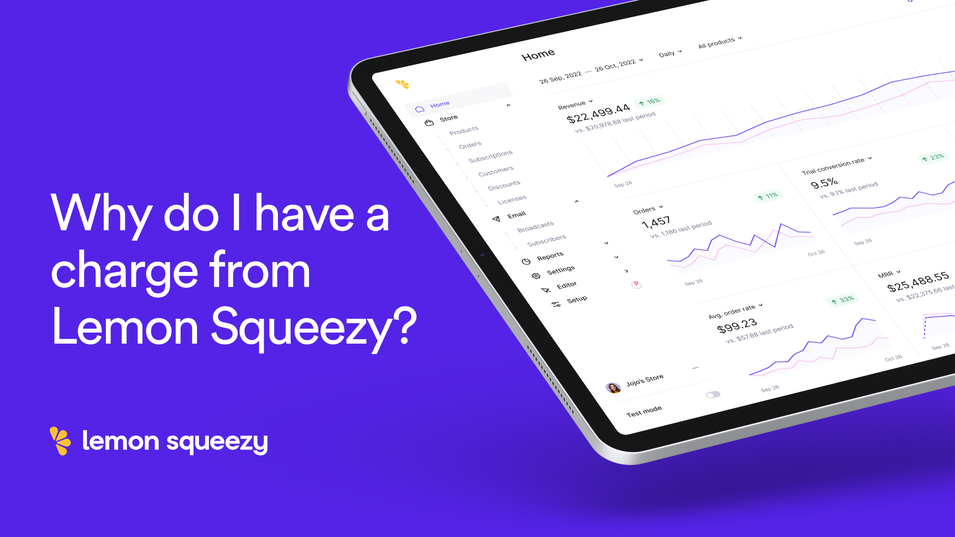 Why did Lemon Squeezy charge me? • Lemon Squeezy