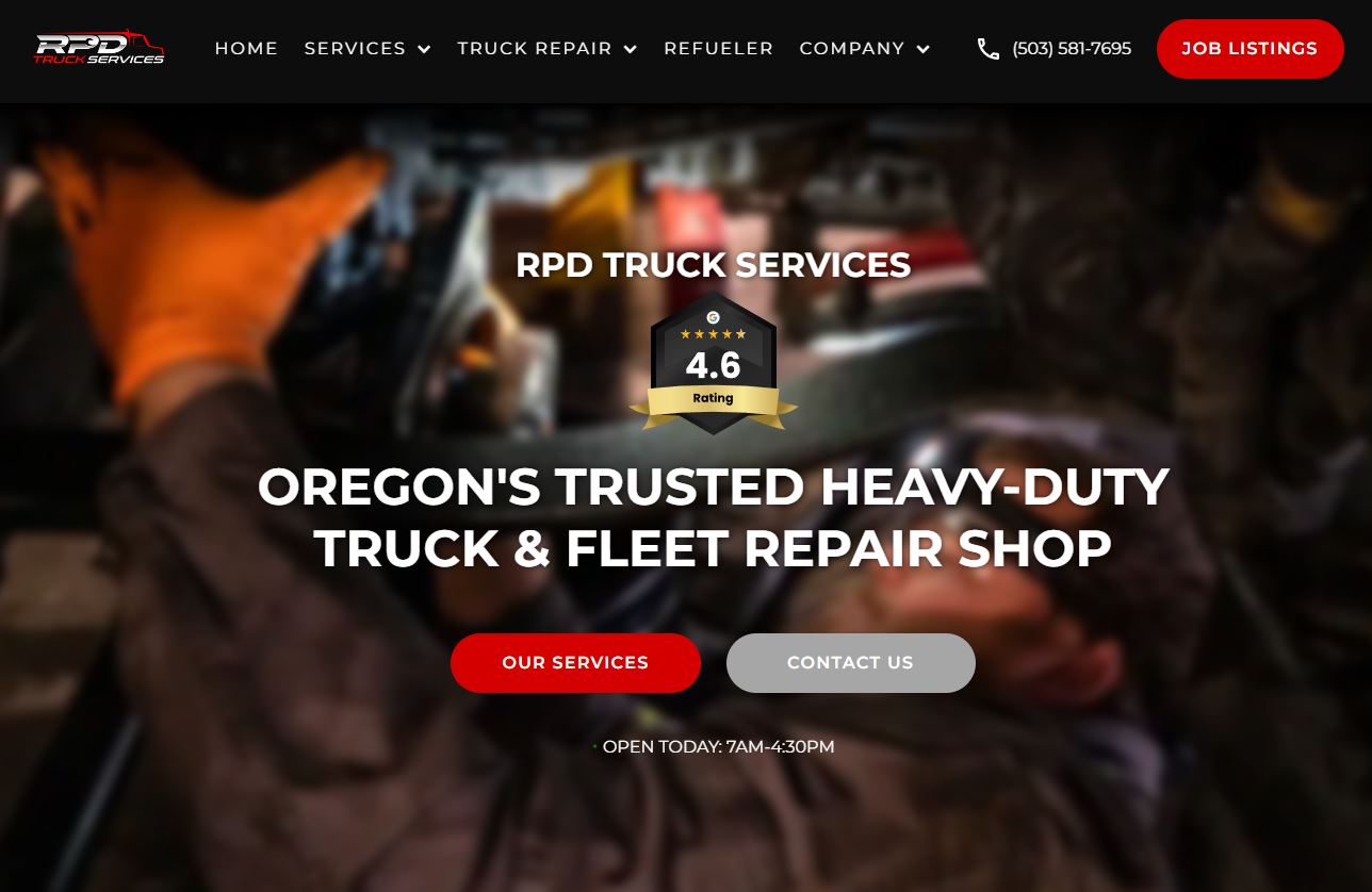 Truck Repair Shop in Salem, OR | RPD Services