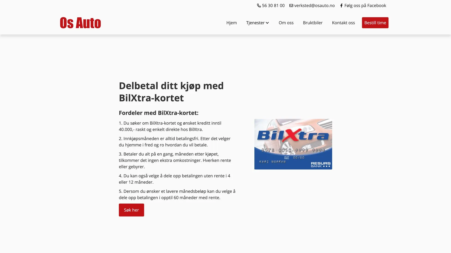 Bilxtra-kortet | Os Auto
