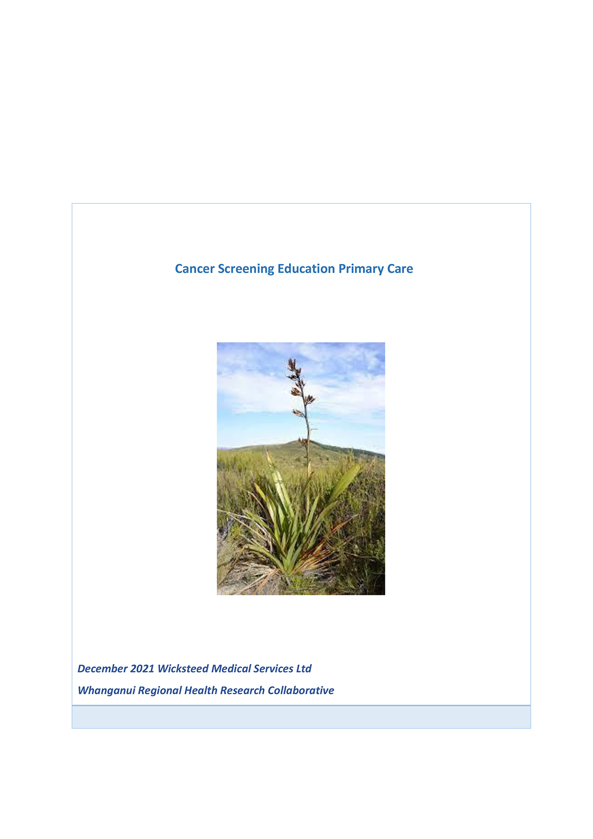 Cancer Screening Education Primary Care