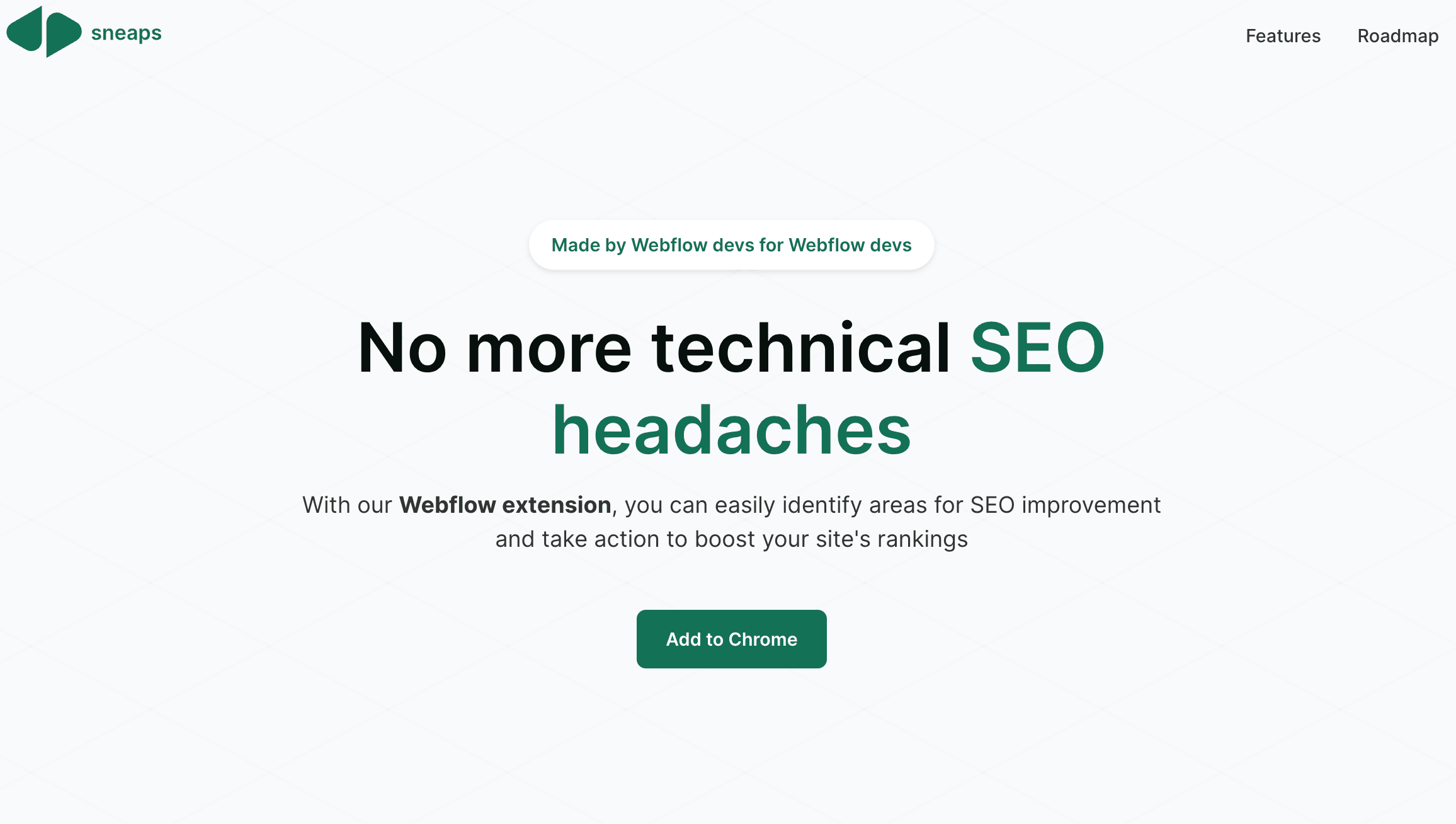 Webflow's SEO Audit to boost your site's rankings - Sneaps