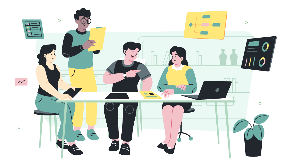 Product & Project Managers Illustrations | DrawKit