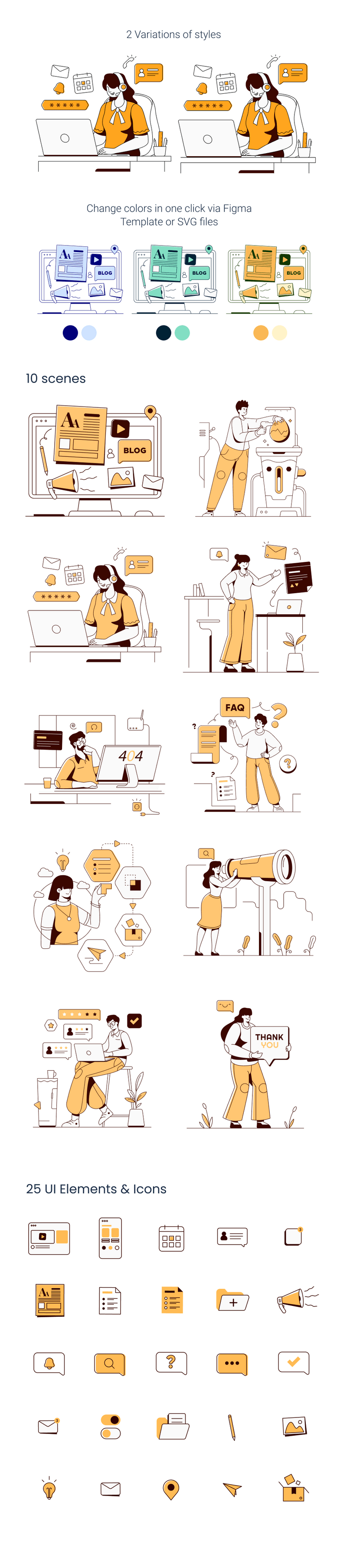 Website Illustrations Starter Kit | DrawKit