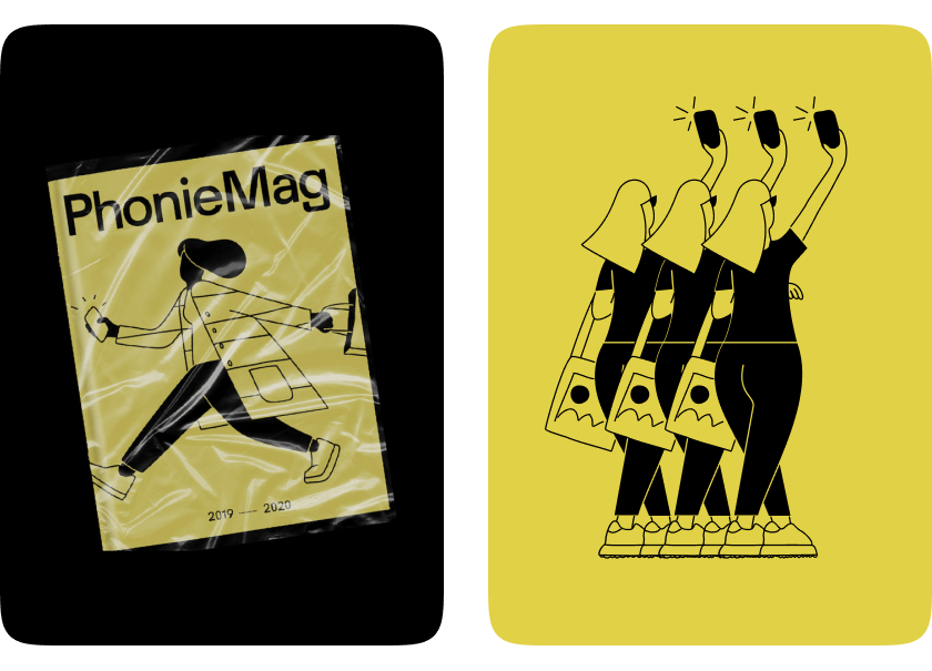 Phonies People Illustrations | DrawKit