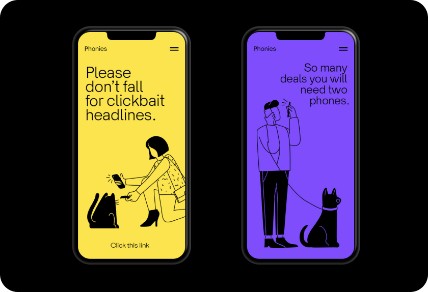 Phonies People Illustrations | DrawKit