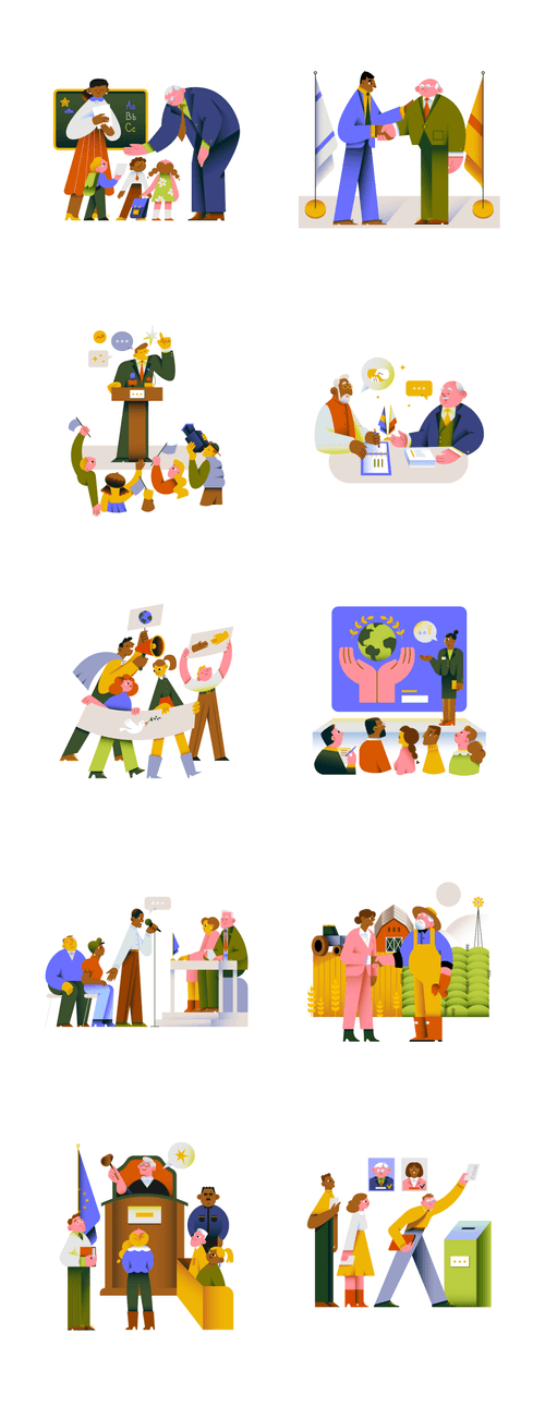 Government & Leaders Illustrations | DrawKit