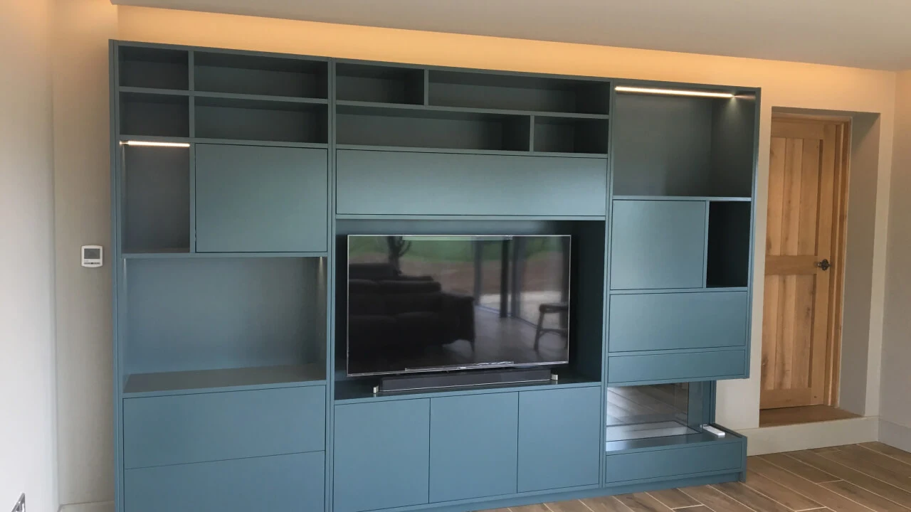 Bespoke Media Unit in Chearsley, Buckinghamshire | Carpenta