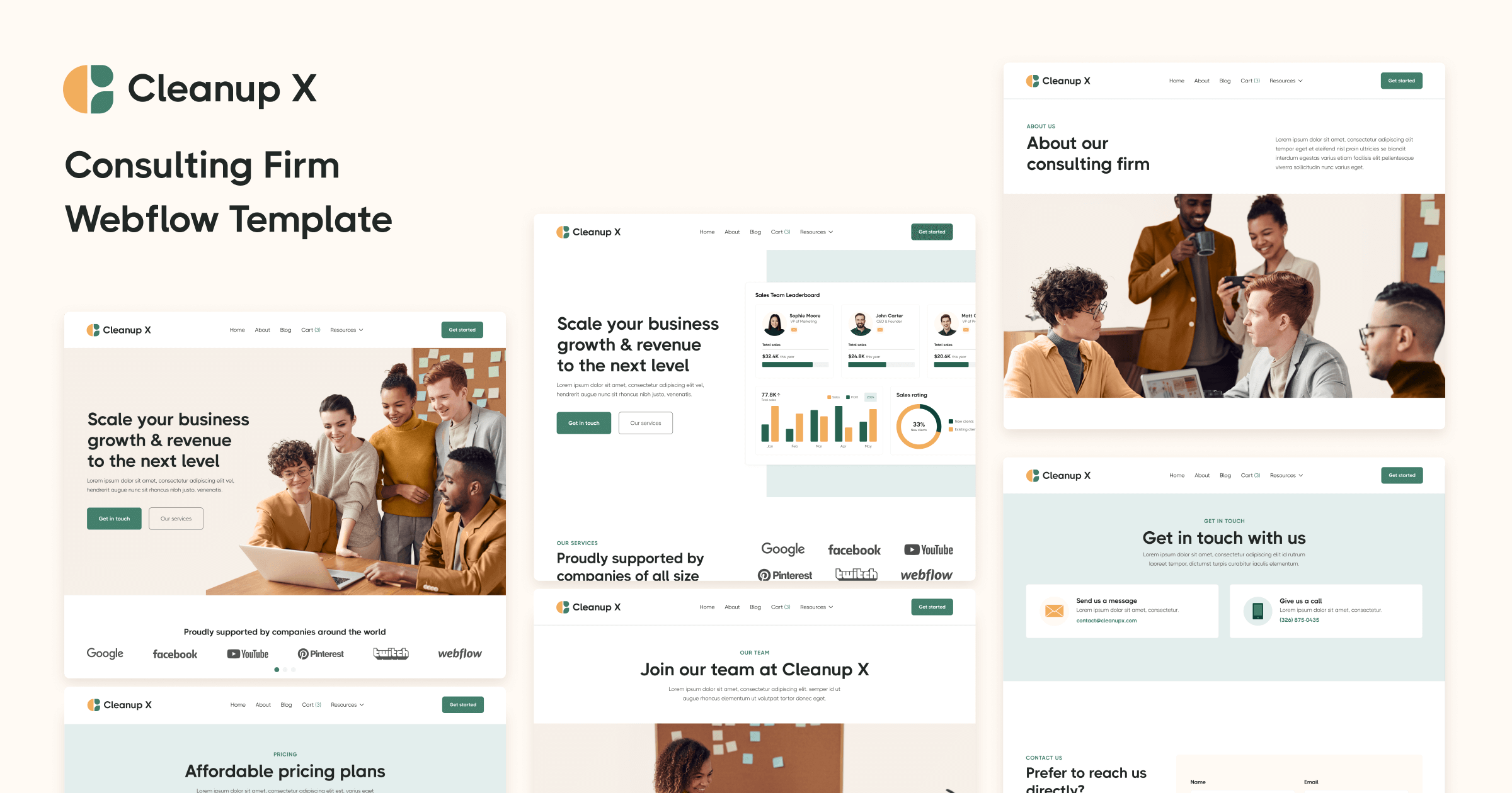 Checkout - CleanUp X - Webflow Ecommerce website template