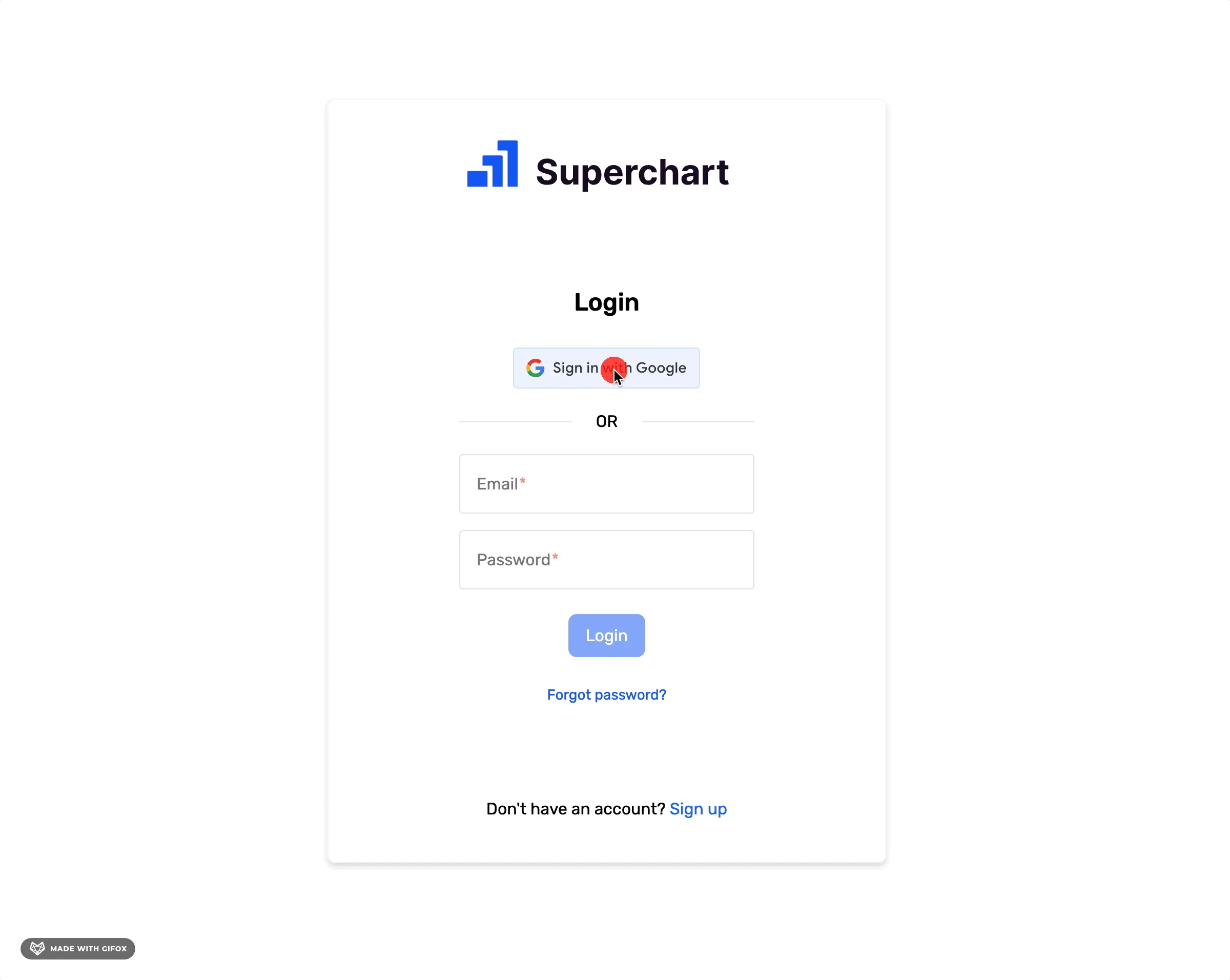 Log In to Superchart - Superchart