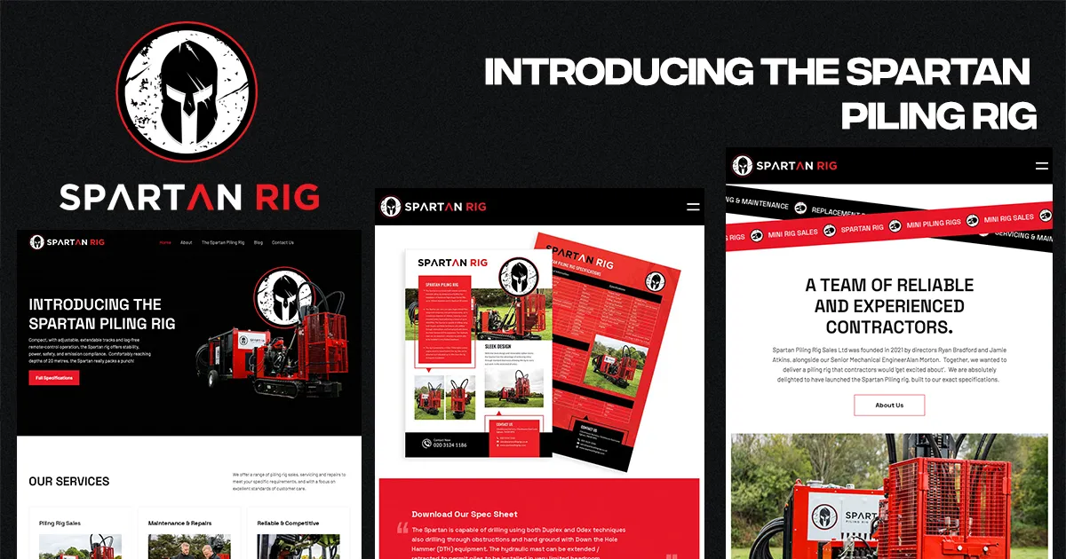 Spartan Piling Rig | Mini Piling Rig Sales | Servicing | Parts