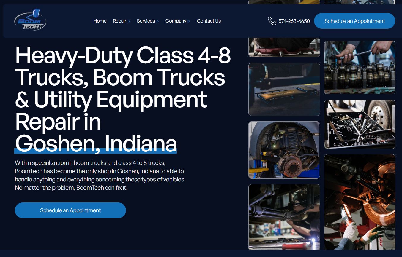 Truck & Equipment Repair in Goshen, IN | BoomTech