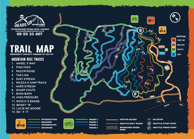 Mountain Bike Trail Map | HeadsUp Adventures