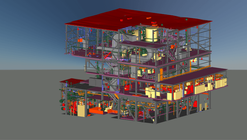 Laser Scan & Model for Paper Mill Facility Documentation