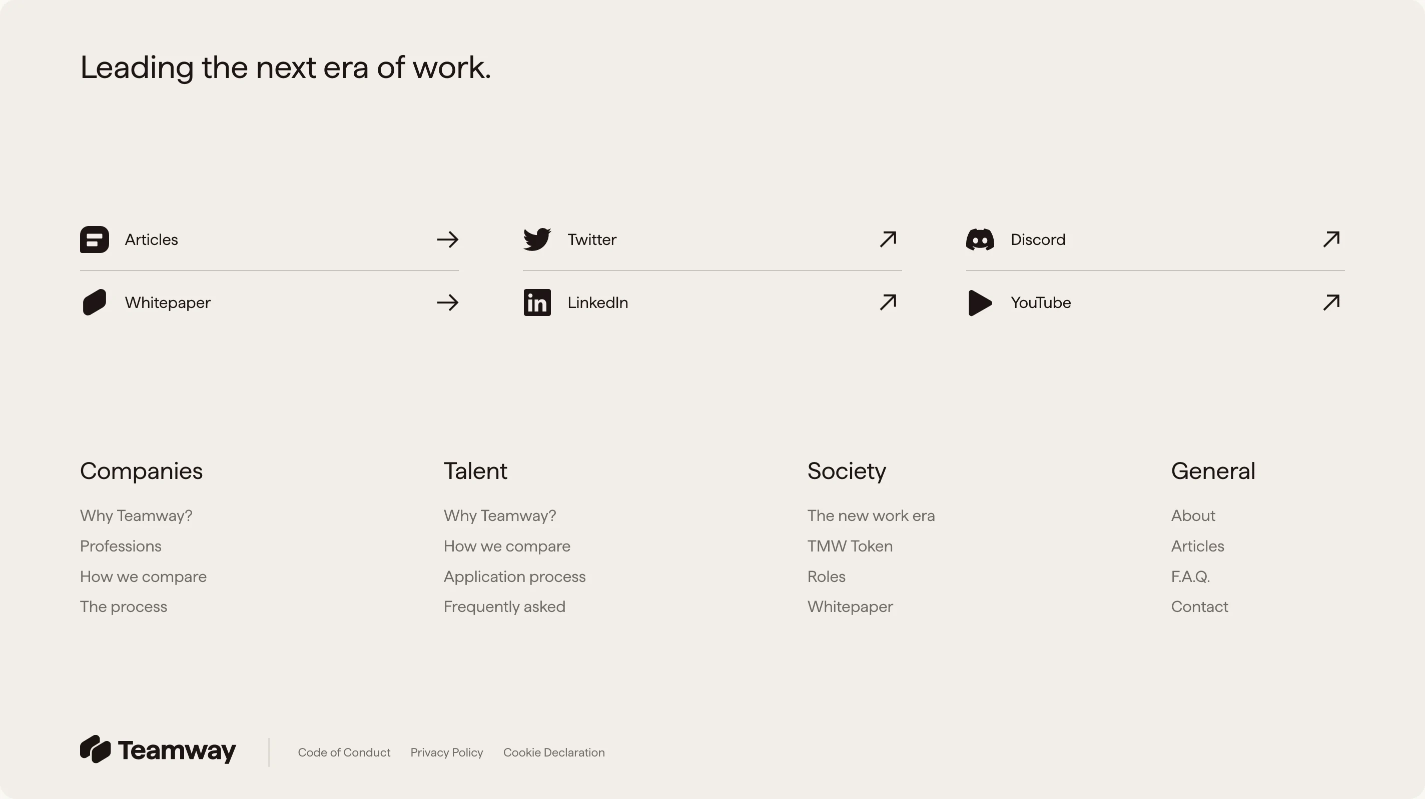 Unsection - Discover Footer Section Design