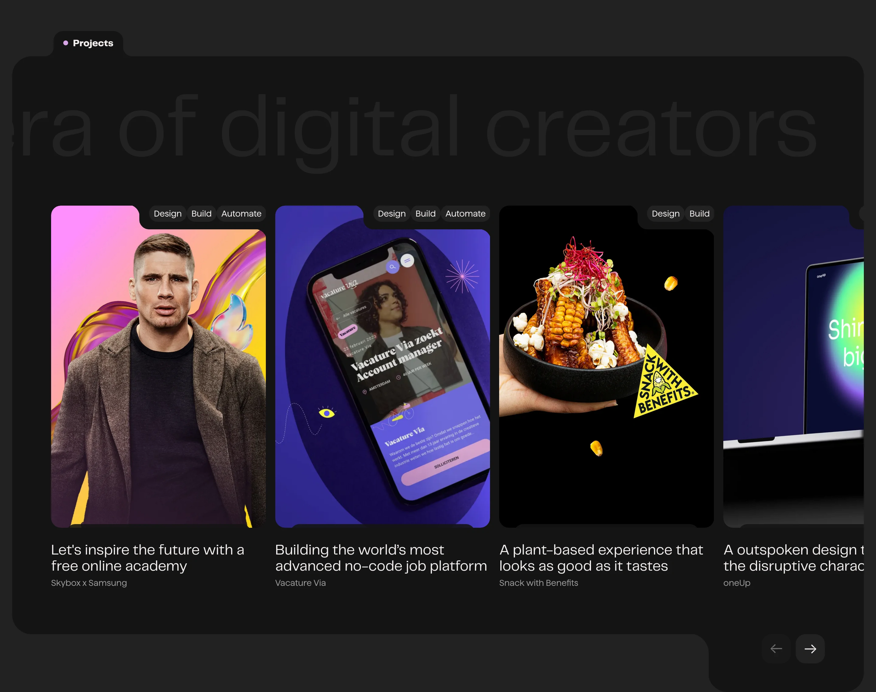 Unsection - Discover Portfolio Section Design