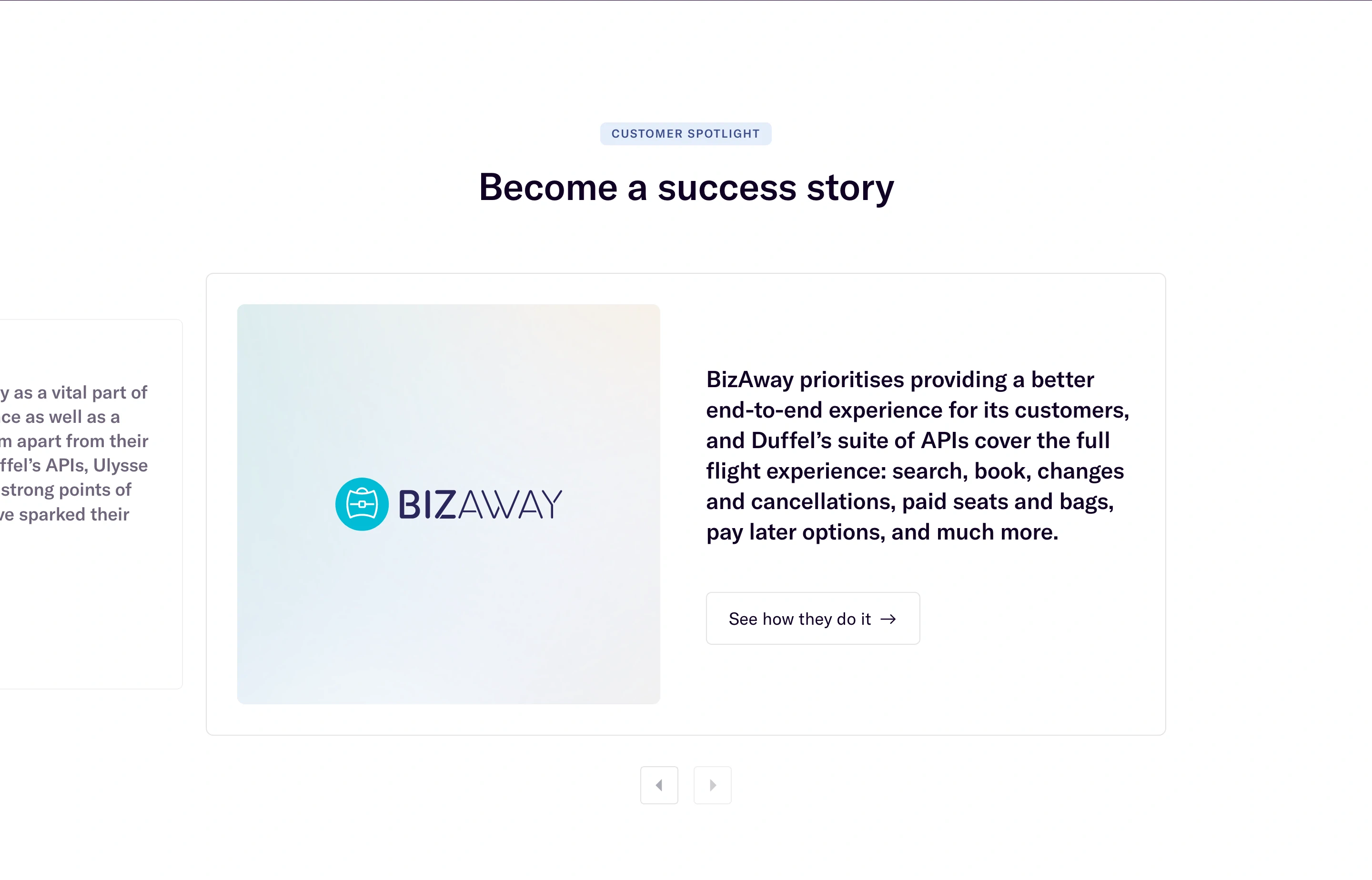 Duffel Home Page Section Success Stories | Blog Section Design Duffel Home Page Section Success Stories | Blog Section Design
