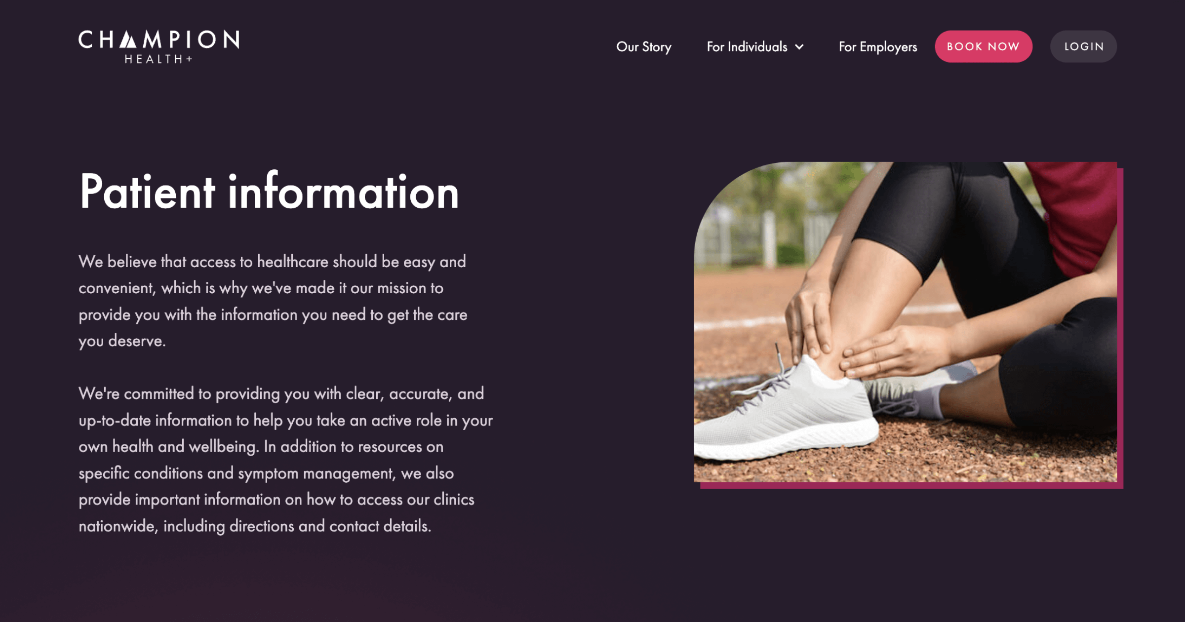 Patient Information | Champion Health Plus