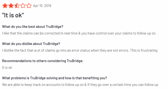 TruBridge Reviews: What Customers and Employees Think | MD Clarity
