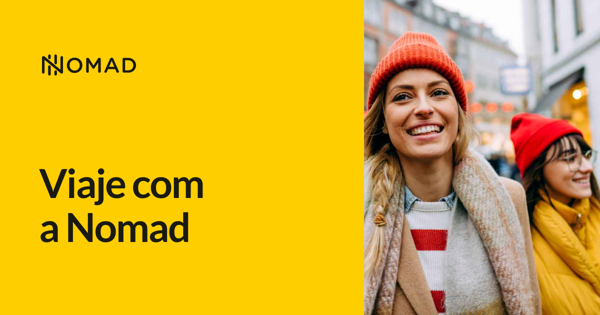 Viaje para o exterior com a Nomad: benefícios da conta global