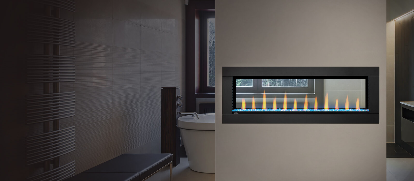 CLEARion™ Elite See Through Electric Fireplace | Ultra Comfort