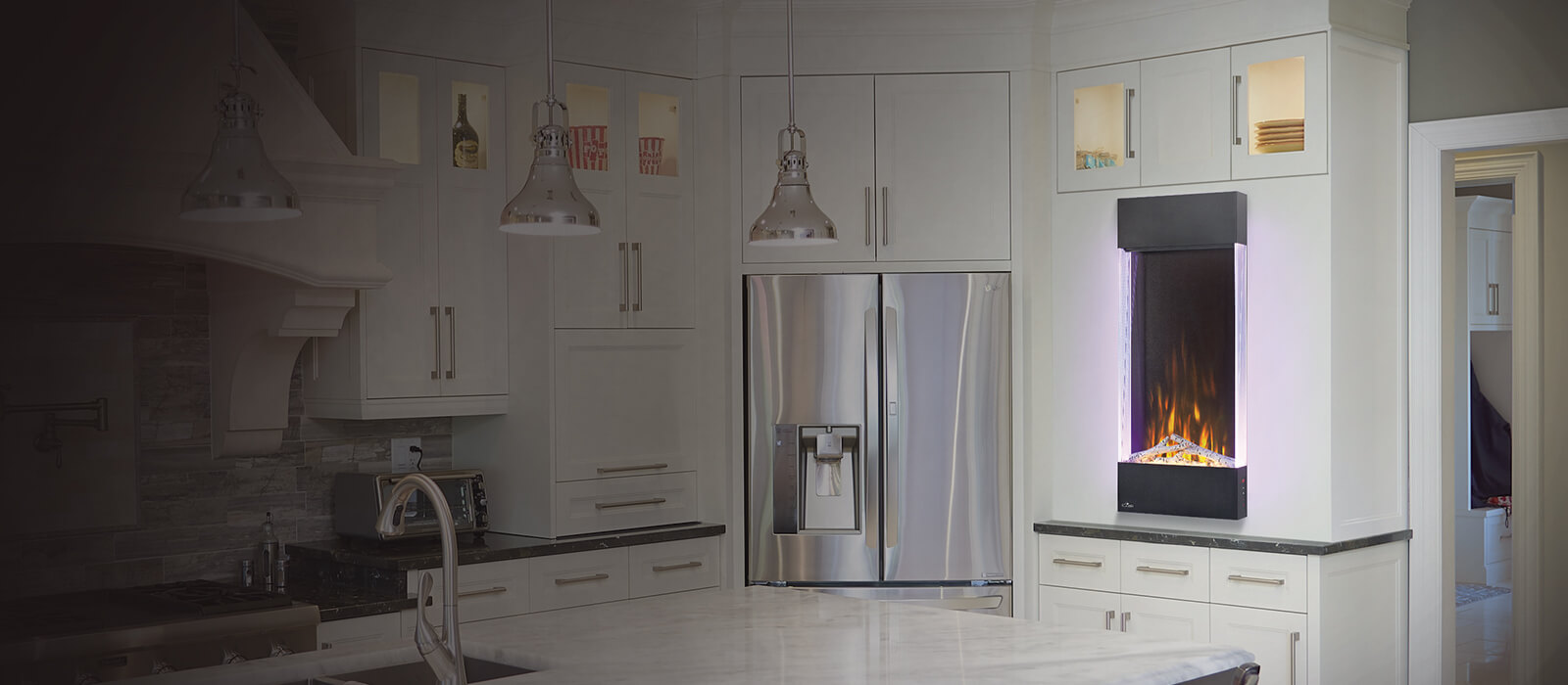 Allure ™ Vertical Electric Fireplaces | Ultra Comfort