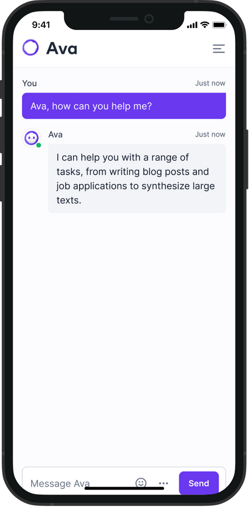 Ava - Your personal AI writing assistant
