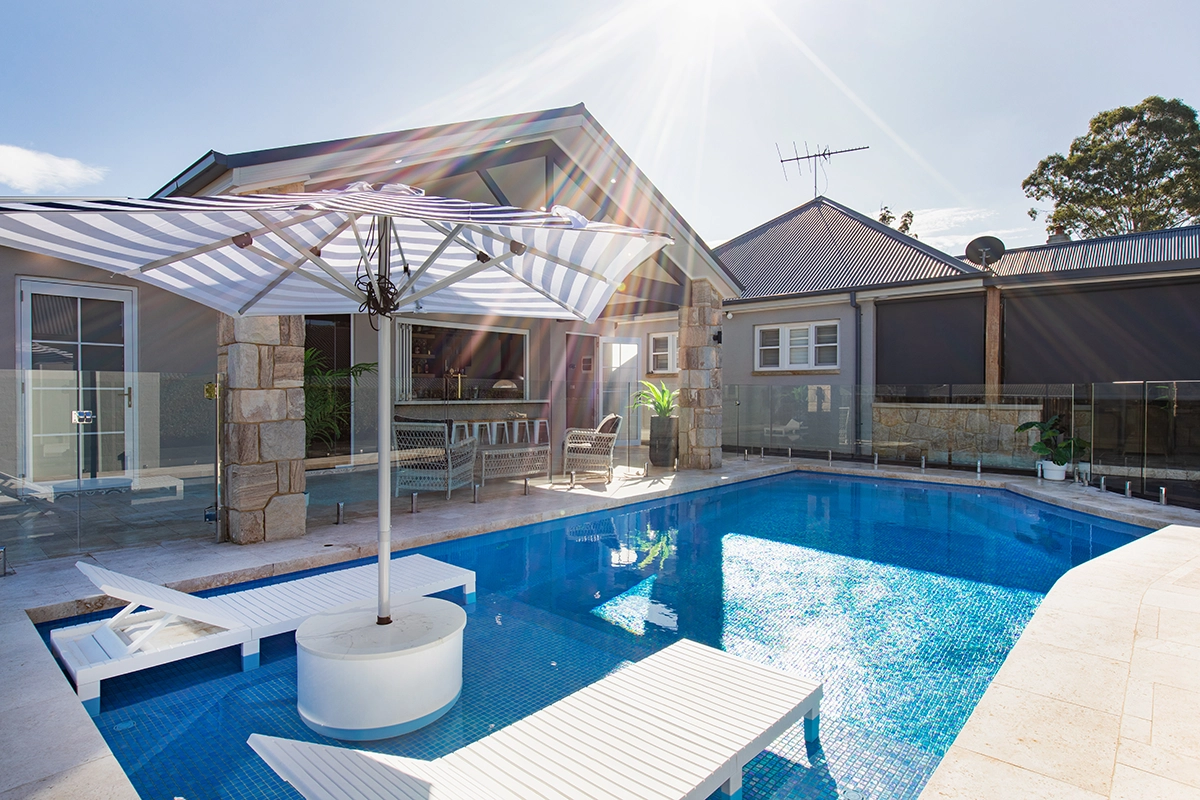 Bringing the heat: Pool, Sauna, Bar and Outdoor living! | National ...