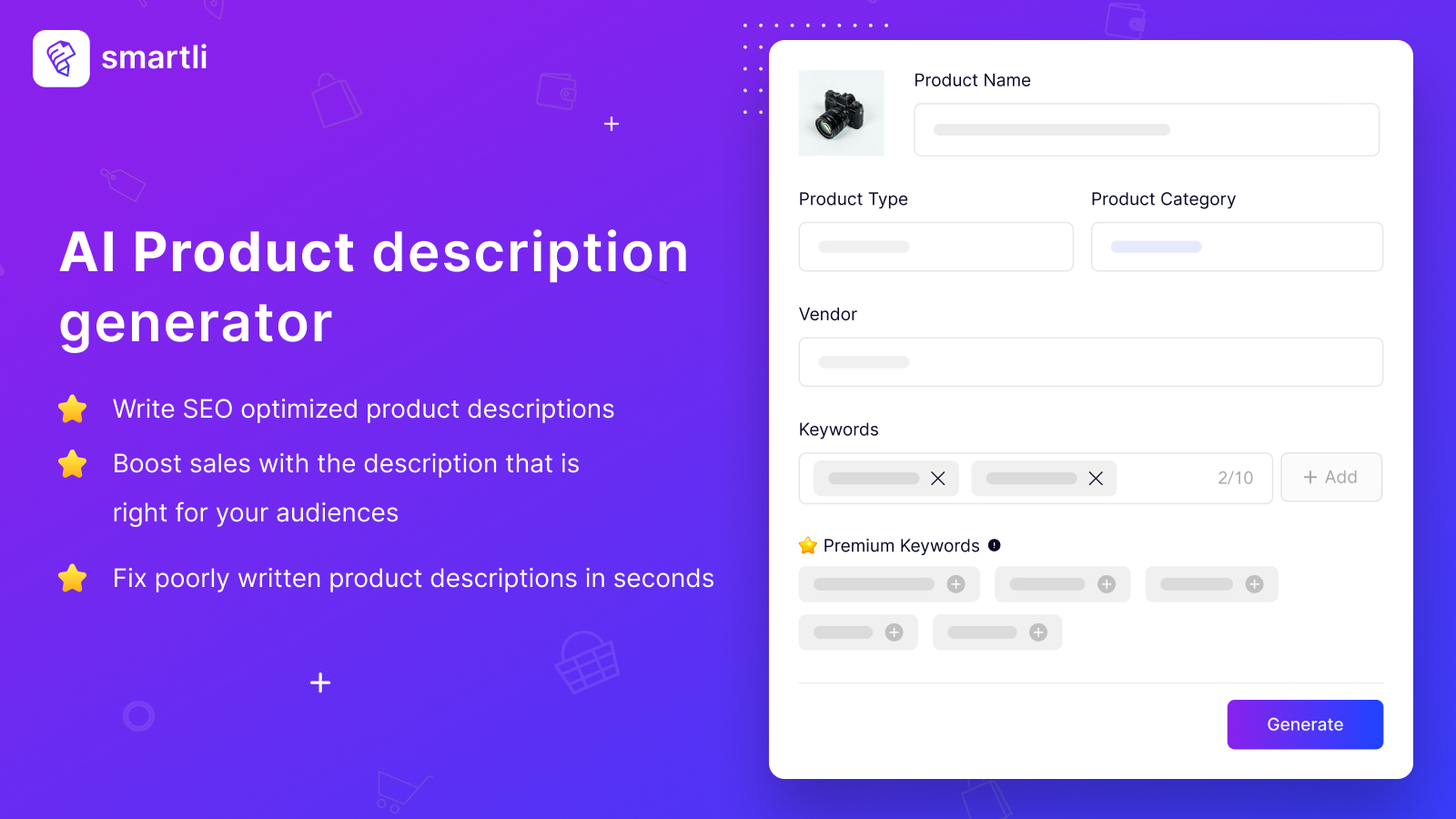 Smartli - Boost sales with AI generated text