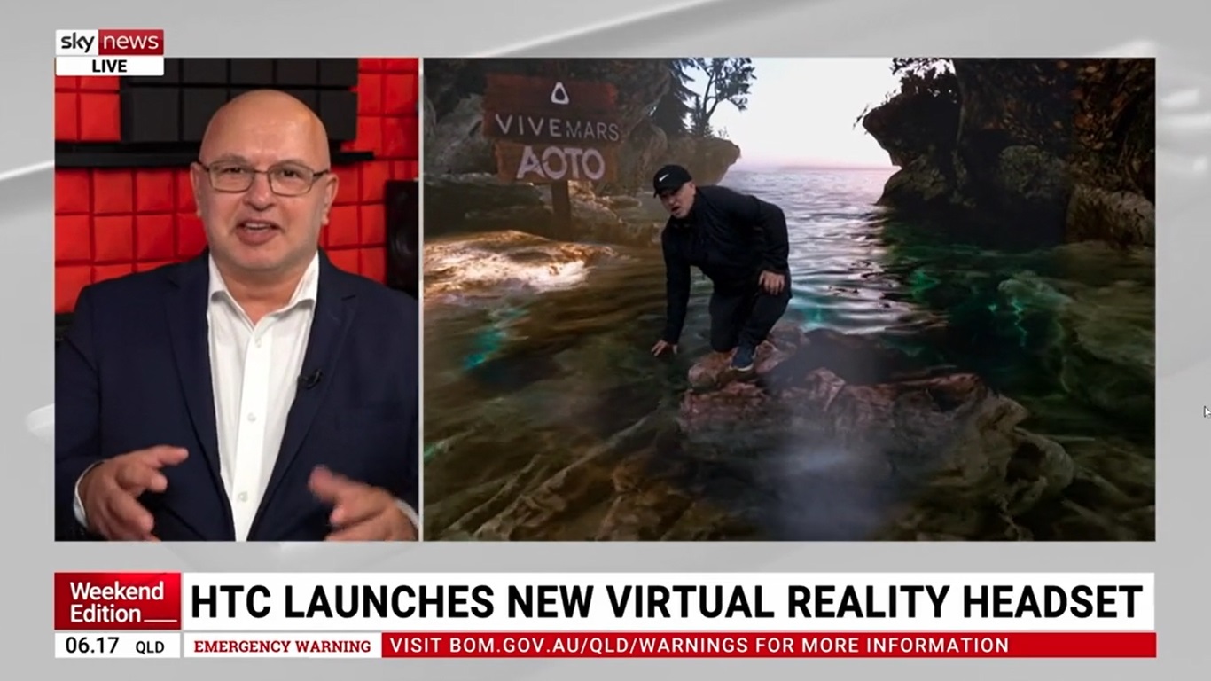 Sky News Australia: Using VIVE Mars anyone can make their own virtual TV studio | VIVE Mars CamTrack