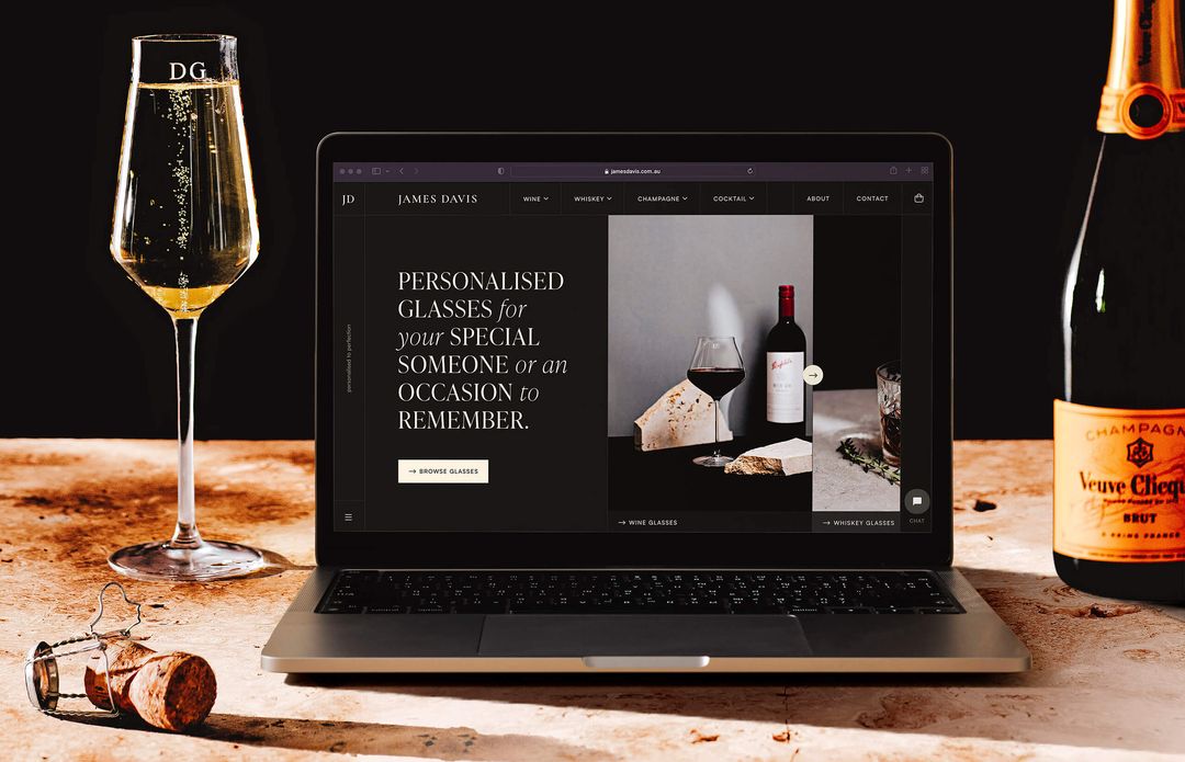James Davis Personalised Glassware Custom Shopify Ecommerce Theme ...